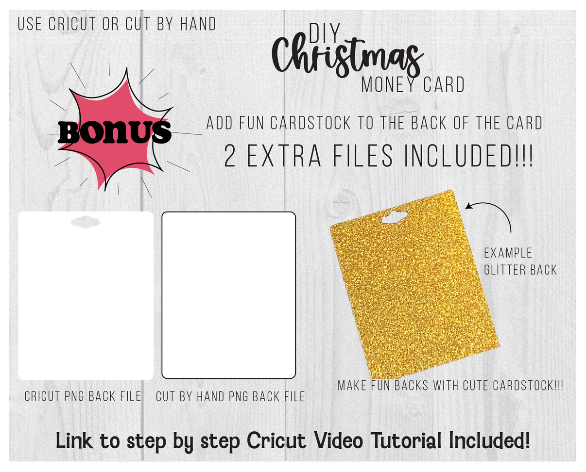 Printable Christmas Peaking Santa Lip Balm Money Card Template – Bees ...