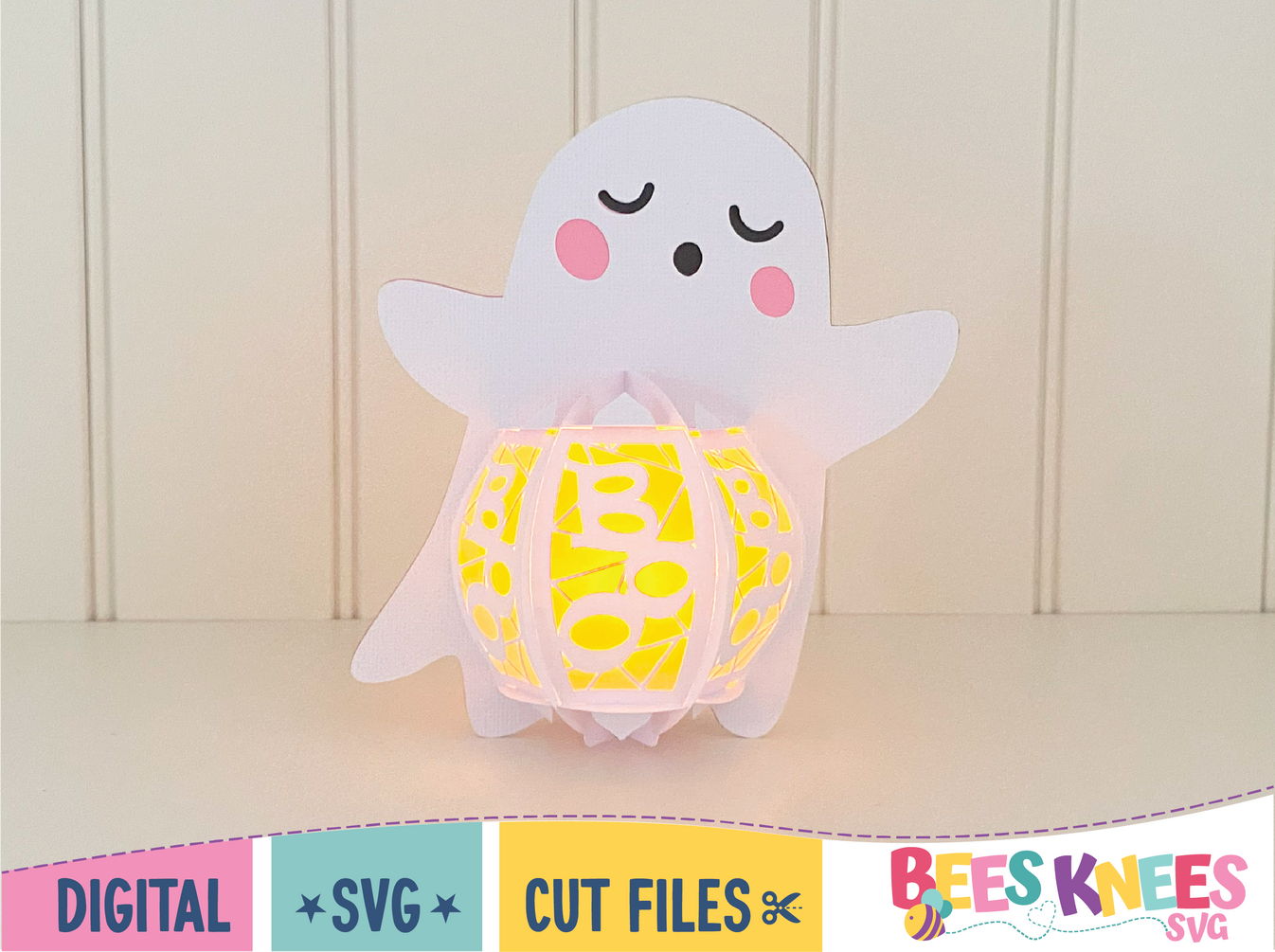 Ghost Duo Halloween Belly Lantern SVG Digital File – Bees Knees SVG