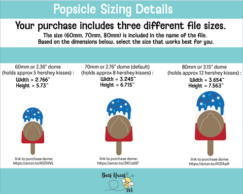 Patriotic Popsicle Candy Holder SVG File – Bees Knees SVG